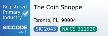 The Coin Shoppe - ZIP 90004, NAICS 311920, SIC 2043